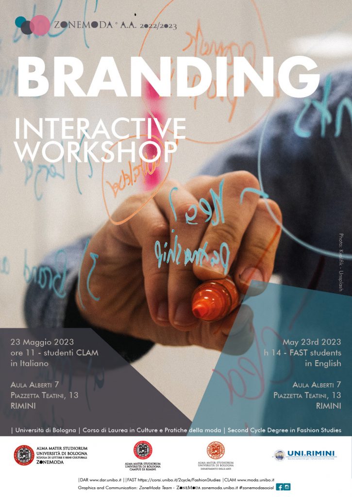 Workshop Branding – ZoneModa – studiare moda all'Università di Bologna